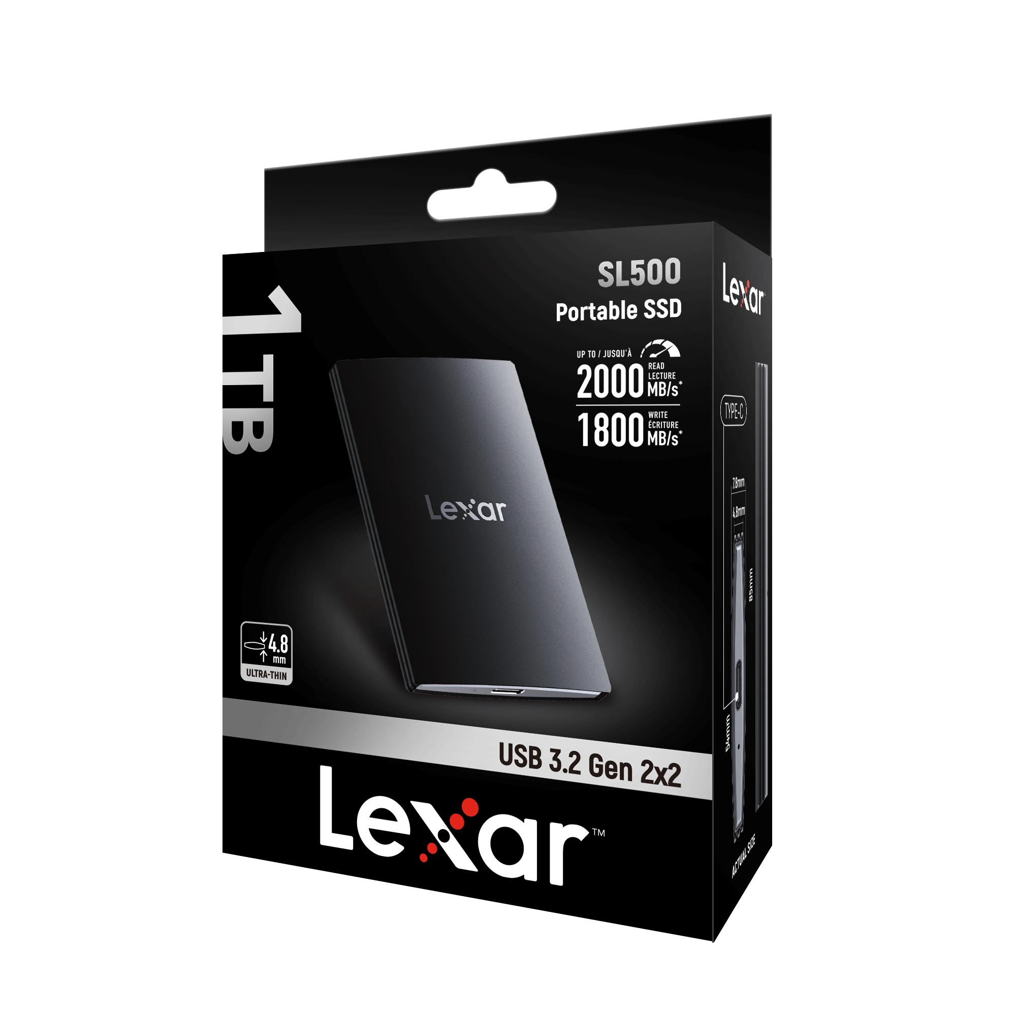 Lexar、リード最大2000MB/sを実現したUSB 3.2外付けポータブルSSD - ITmedia PC USER