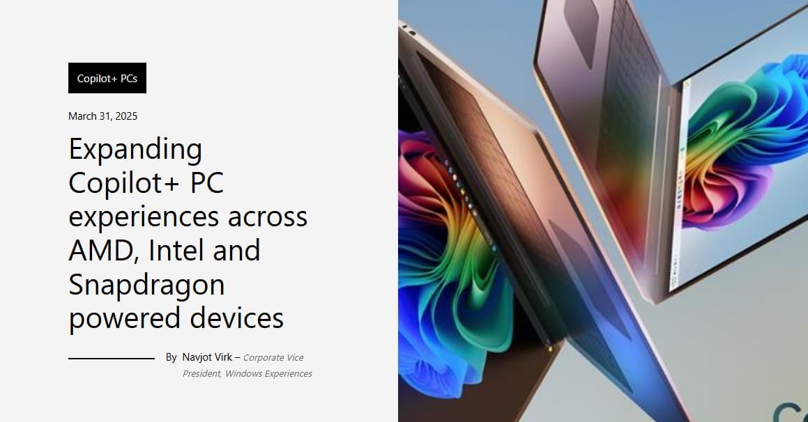 「Copilot+ PC」のAI機能がCore Ultra 200VやRyzen AI 300にも解放／「PowerToys Run」を含んだ ...