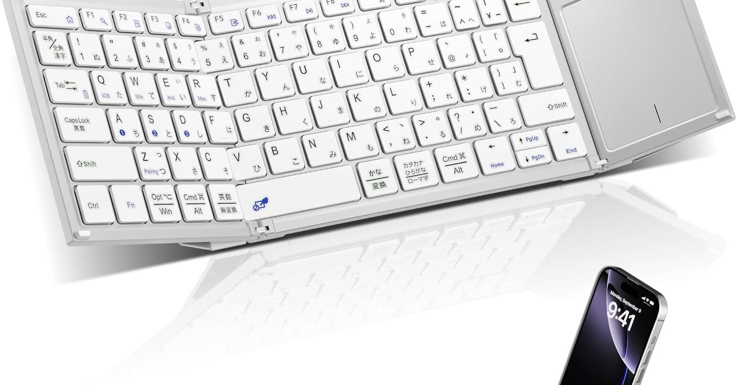 JIS配列の折りたたみキーボード「Ewin ワイヤレス キーボード」が32％オフの4746円に - ITmedia PC USER